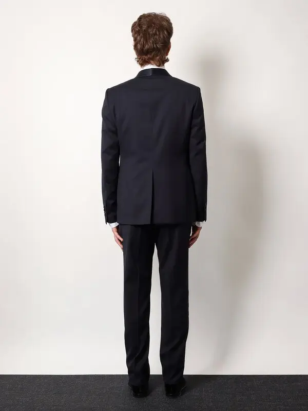 Tagliatore Virgin Wool Tuxedo With Shawl Lapel