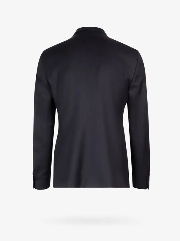 Tagliatore Virgin Wool Tuxedo With Removable Brooch