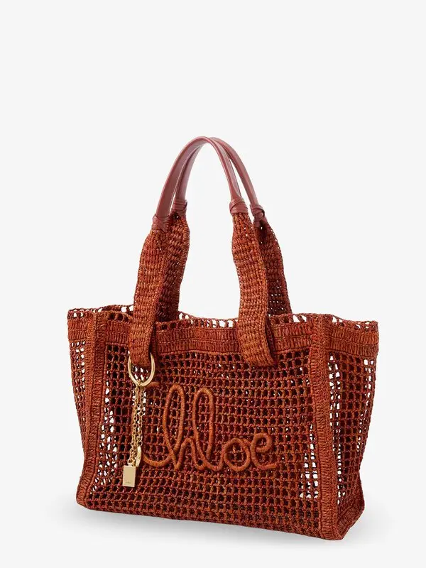 Chloé East-west Summer Banana Raffia Shoulder Bag