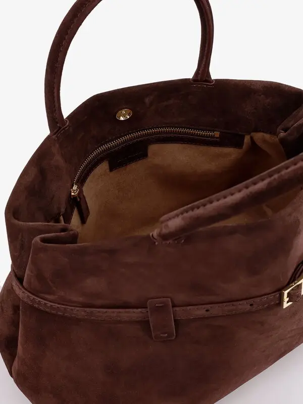 Manu Atelier Le Cambon 35 Suede Handbag
