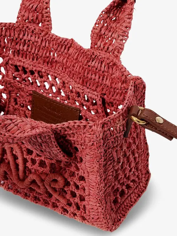 Chloé Summer Banana Raffia Crossbody Bag