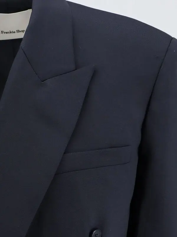 THE FRANKIE SHOP Monterey Structured Wool Blend Blazer