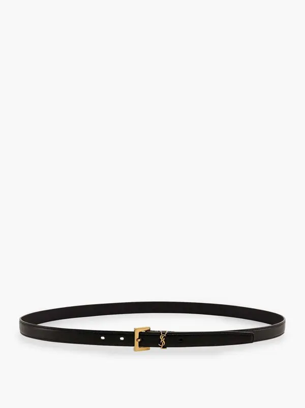 Saint Laurent Cassandre Leather Belt