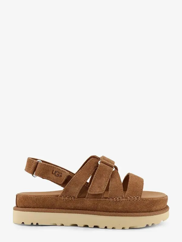 UGG Goldenstar Gleam Sandals In Suede - Beige