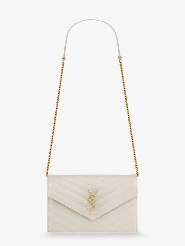 Saint Laurent Envelope Leather Crossbody Bag