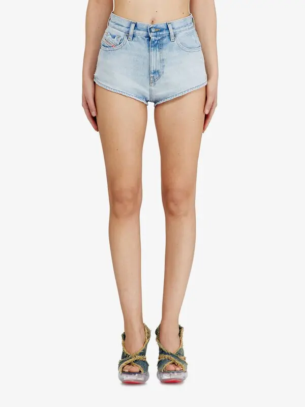 DIESEL® Denim Shorts With Destroyed Effect