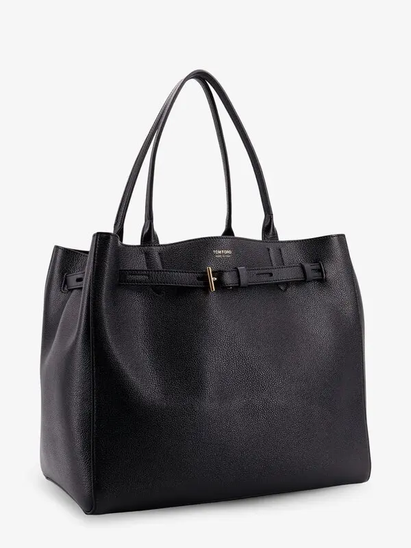 TOM FORD Leather Shoulder Bag With Logo