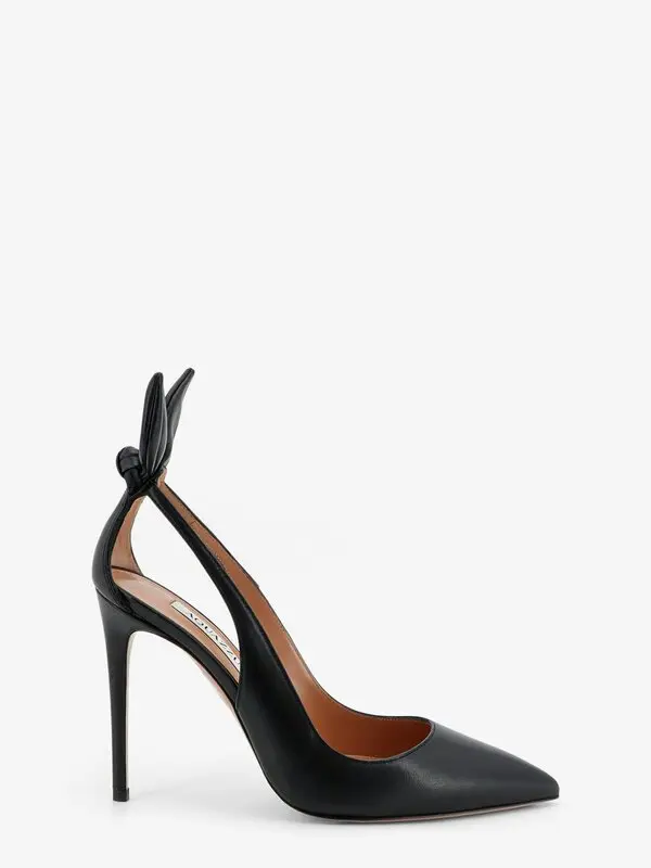 AQUAZZURA Bow Tie Leather Pumps