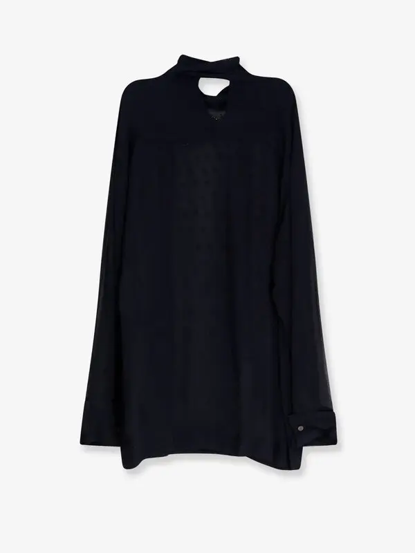 Dries Van Noten Viscose Shirt With Rhinestones