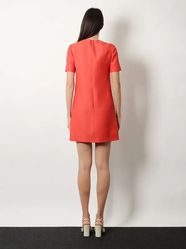 Valentino Garavani Wool And Silk Blend Short Dress