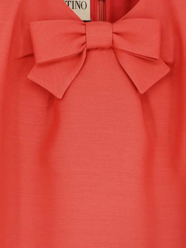 Valentino Garavani Wool And Silk Blend Short Dress