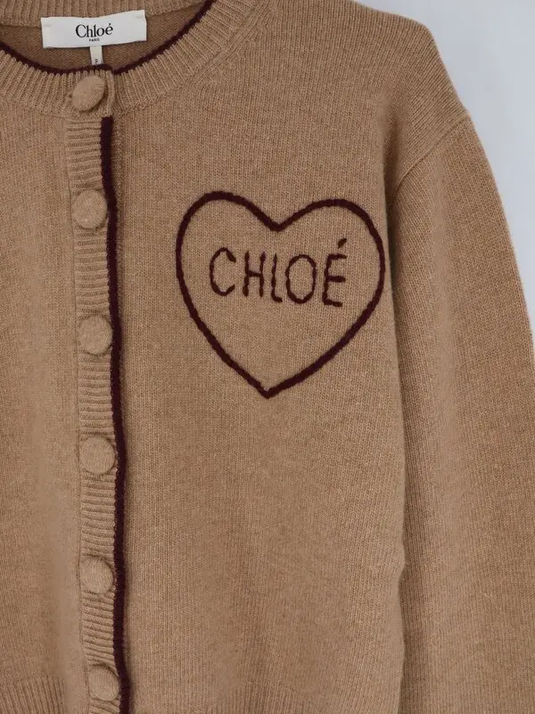 Chloé Wool And Cashmere Wool Cardigan