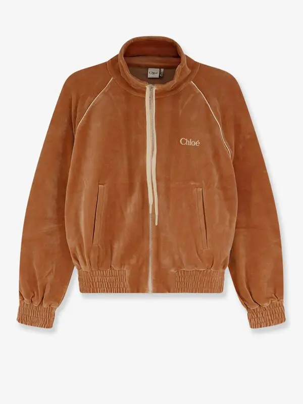 Chloé Chenille Zip-up Sweatshirt