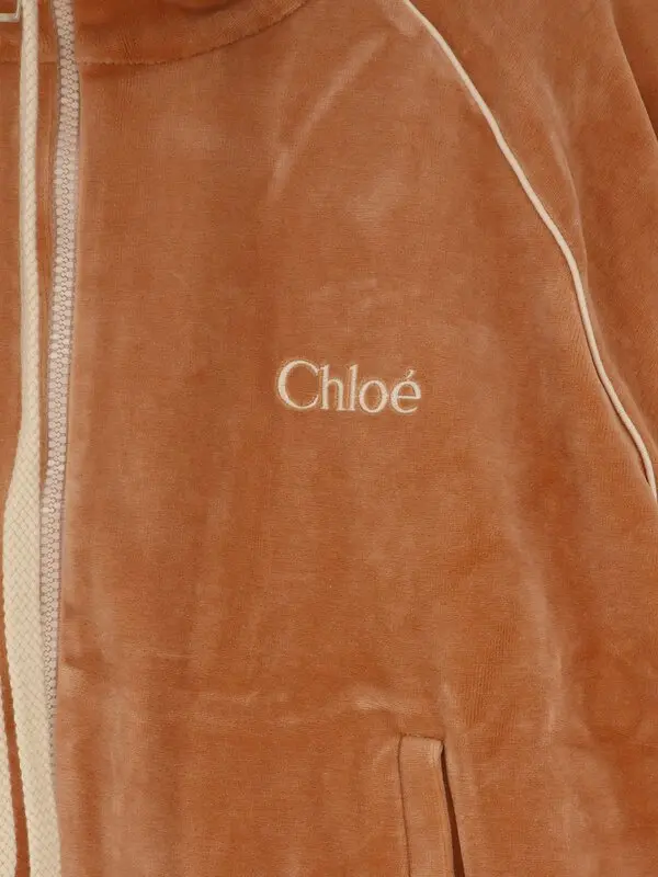 Chloé Chenille Zip-up Sweatshirt
