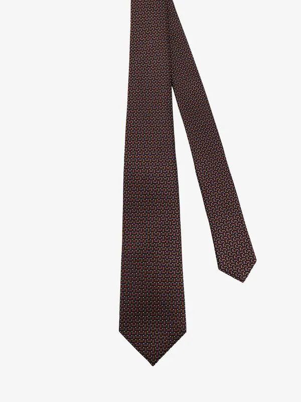 Kiton Silk Tie - Brown