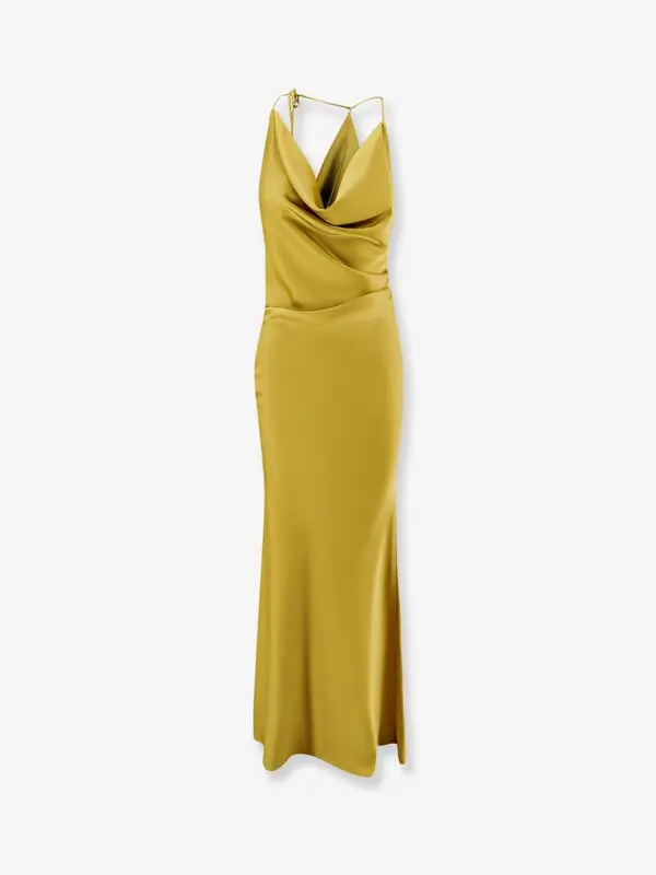 ACTUALEE Satin Long Dress