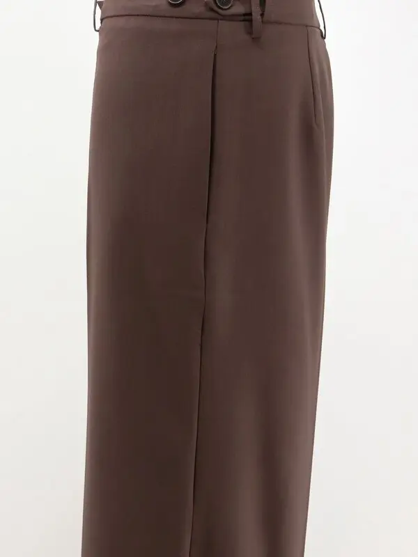 ALYSI Stretch Virgin Wool Trousers