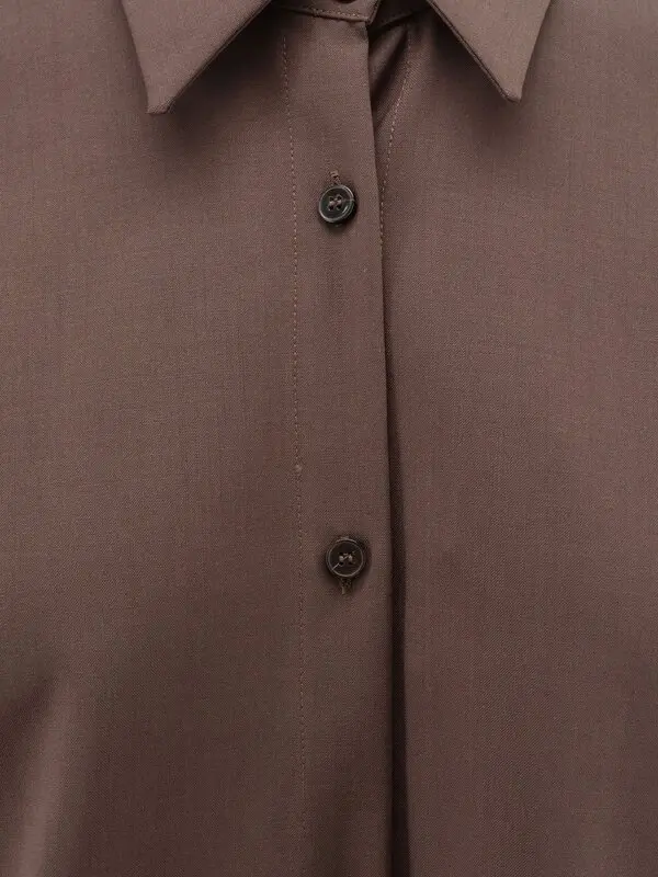 ALYSI Stretch Virgin Wool Shirt