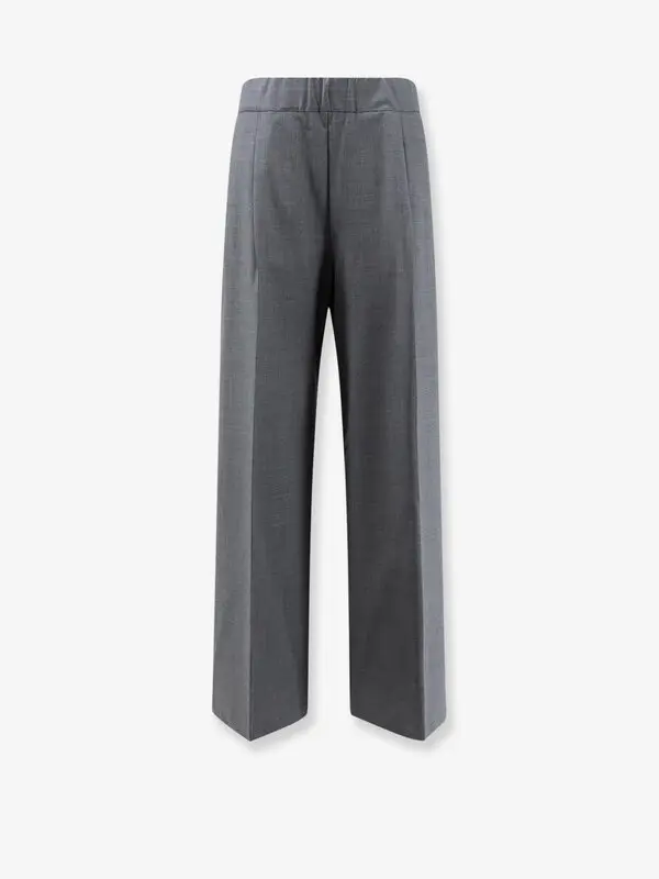 SEMICOUTURE Virgin Wool Blend Trousers - Grey