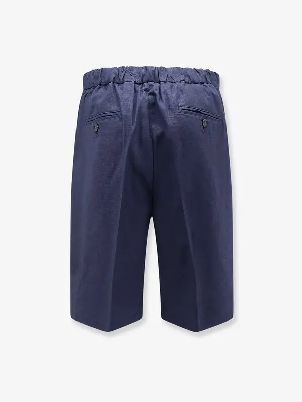 HEVO Torre Lapillo Linen And Viscose Shorts