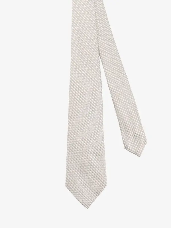 Kiton Silk Tie - Beige