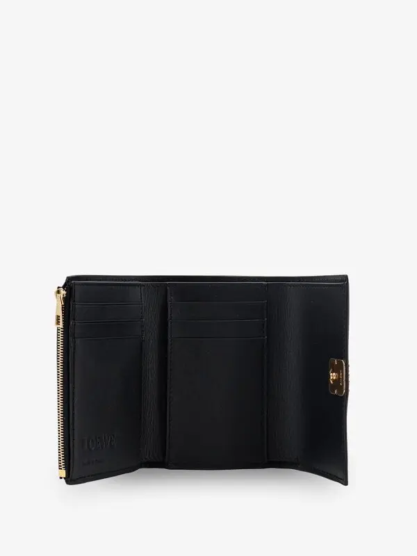 Loewe Anagram Leather Wallet With Front Logo
