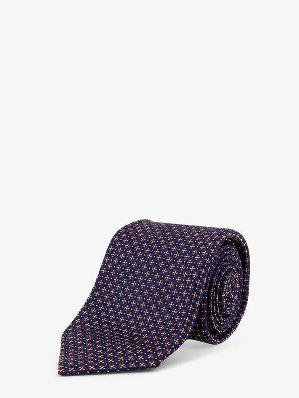Kiton Silk Tie - Blue