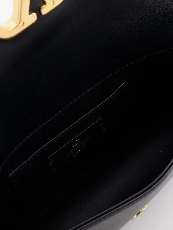 Valentino Garavani Devain Leather Shoulder Bag