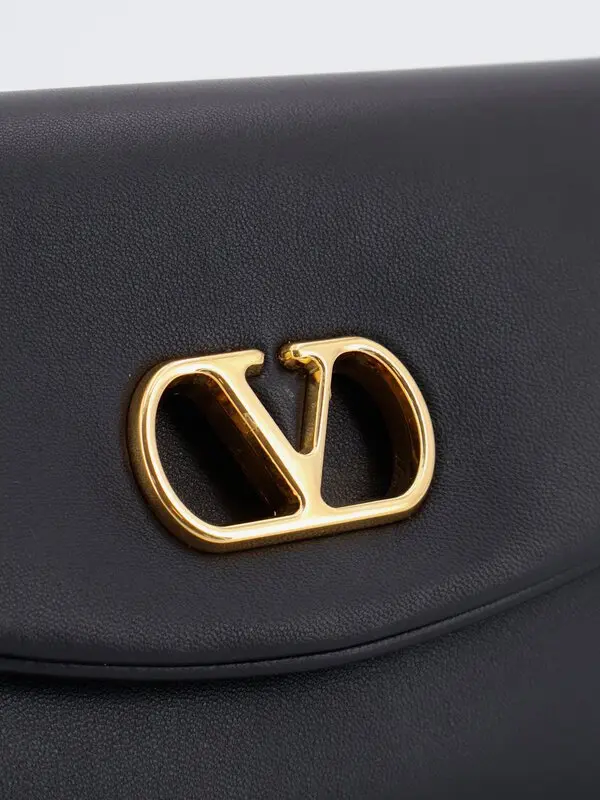Valentino Garavani Devain Leather Shoulder Bag