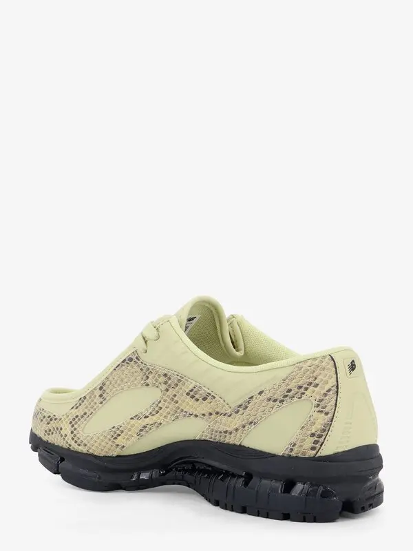 NEW BALANCE 1890 Morel Leather Sneakers With Python-pattern Inserts