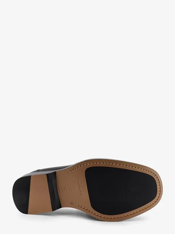 Loewe Bobine Leather Loafers With Engraved Anagram Logo