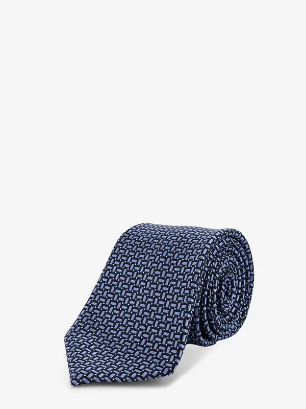 Kiton Silk Tie - Blue