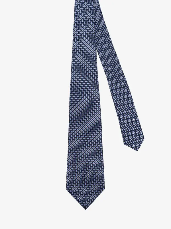 Kiton Silk Tie - Blue
