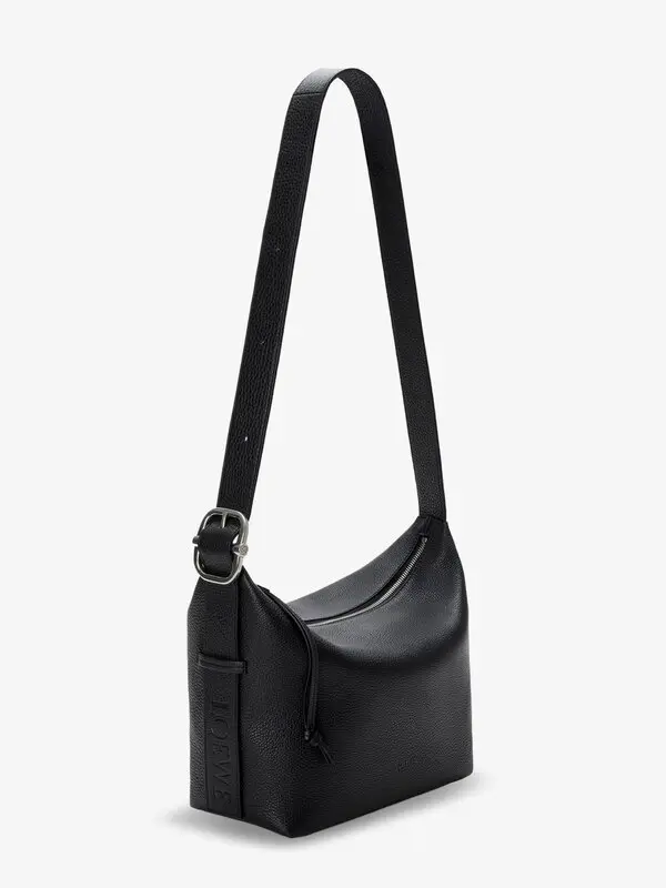 Loewe Loop Leather Crossbody Bag - Black