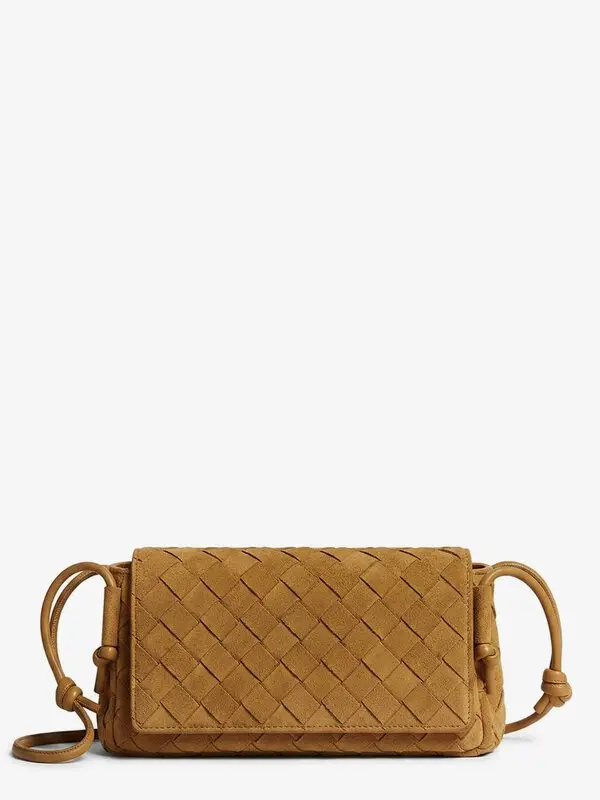 Bottega Veneta Notturno Suede Pouch