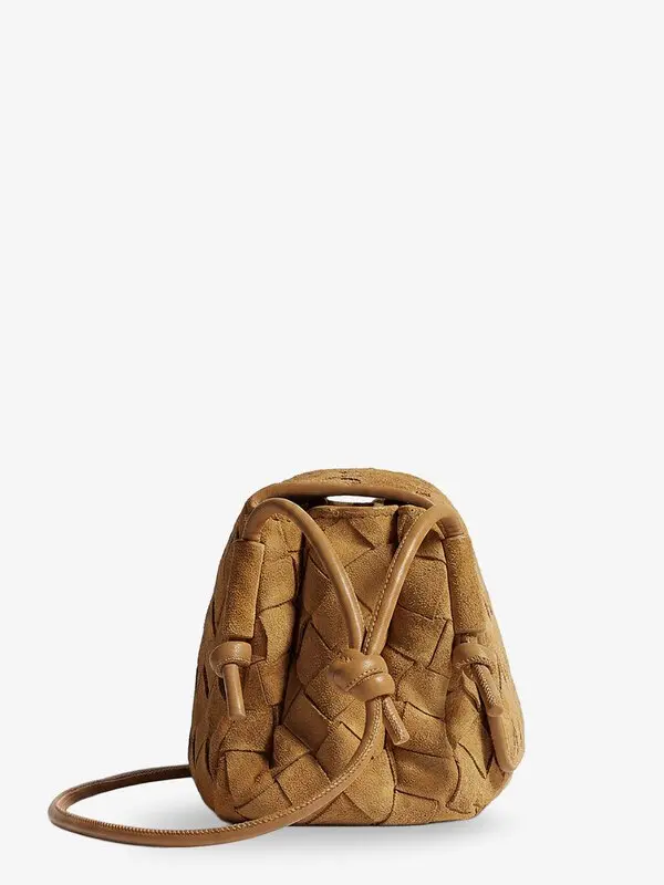 Bottega Veneta Notturno Suede Pouch