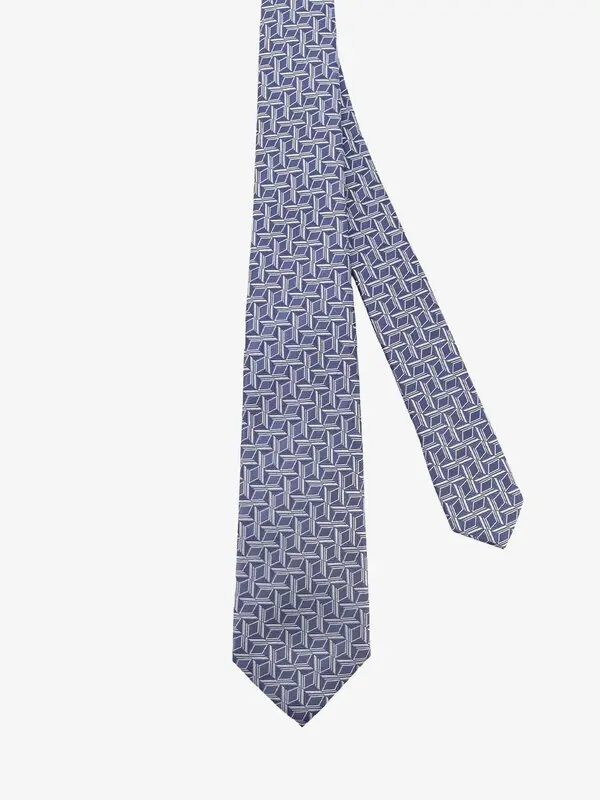 Kiton Silk Tie - Blue