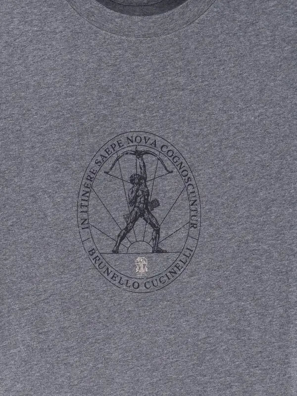Brunello Cucinelli Cotton T-shirt With Front Print