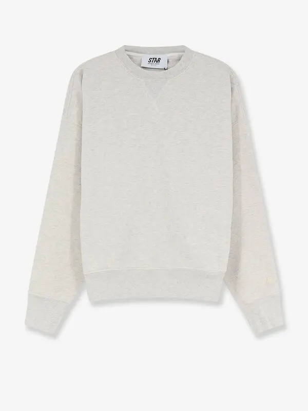 GOLDEN GOOSE Star Cotton Sweatshirt - Grey