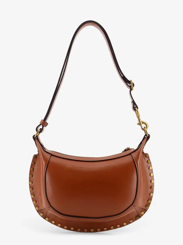 Isabel Marant Étoile Oskan Moon Leather Crossbody Bag - Brown