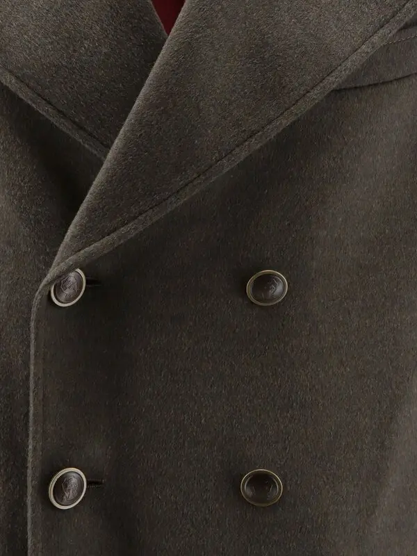 Brunello Cucinelli Double-breasted Virgin Wool Coat
