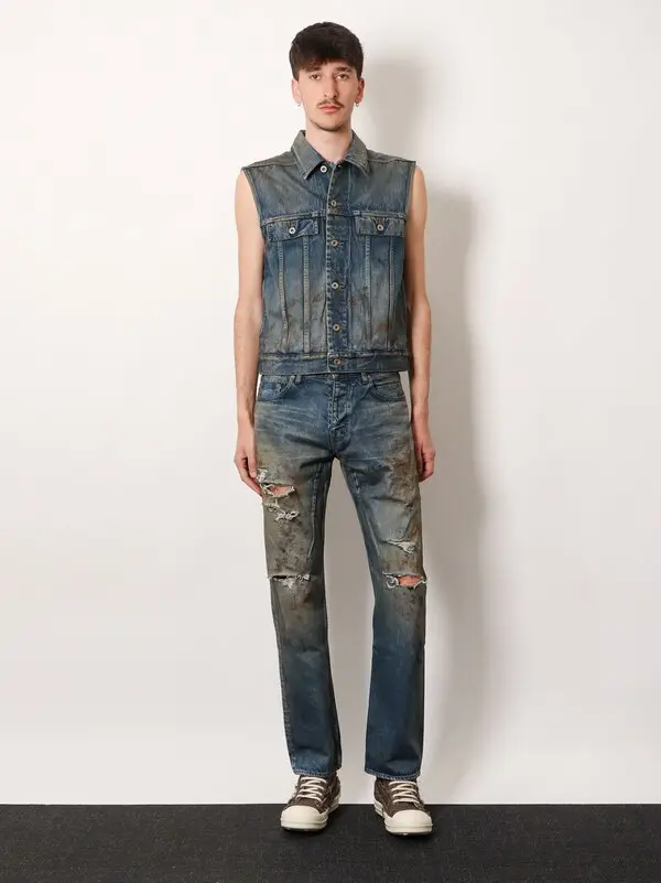 Rick Owens Sleeveless Denim Jacket