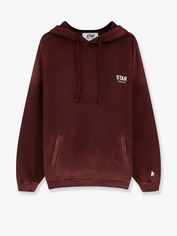 GOLDEN GOOSE Oversized Cotton Sweatshirt - Red