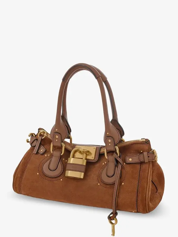 Chloé Paddington Suede Shoulder Bag