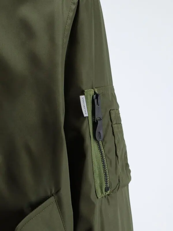 Balenciaga Nylon Bomber With Orange Lining
