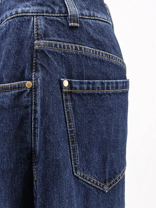 Brunello Cucinelli Wide Leg Full Length Jeans