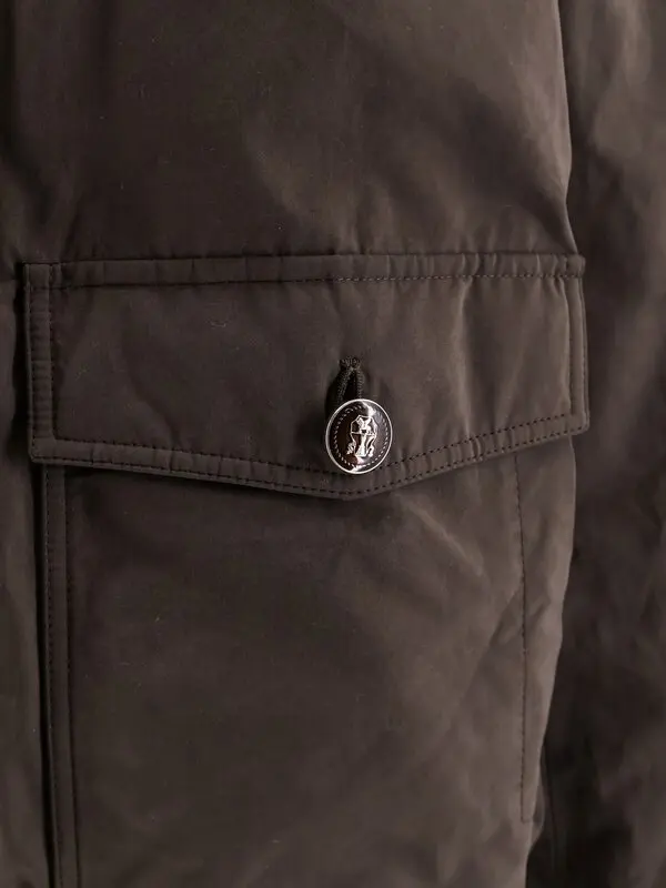 Brunello Cucinelli Bomber Jacket With Detachable Fur Collar