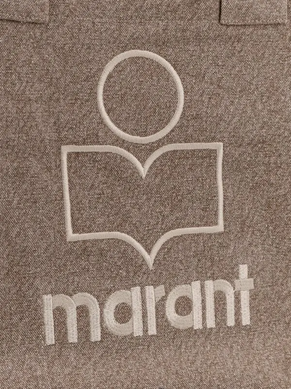 Isabel Marant Étoile Yenky Zipped Cotton Shoulder Bag - Beige
