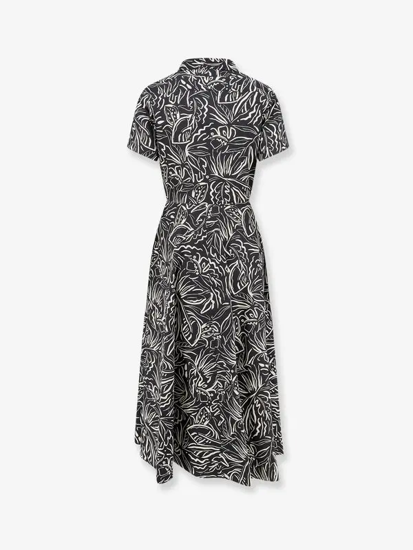 Aspesi Printed Cotton Chemisier Dress