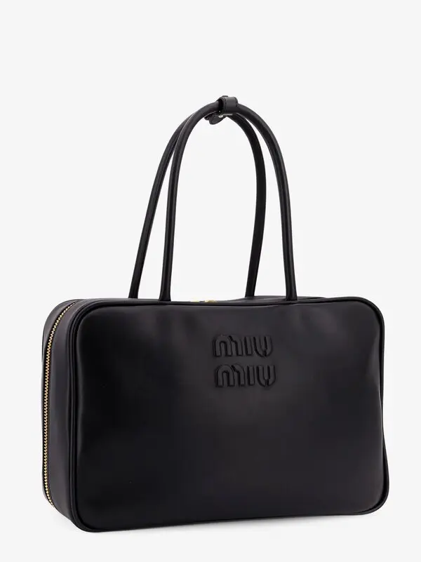 Miu Miu Arcadie Softy Leather Handbag - Black